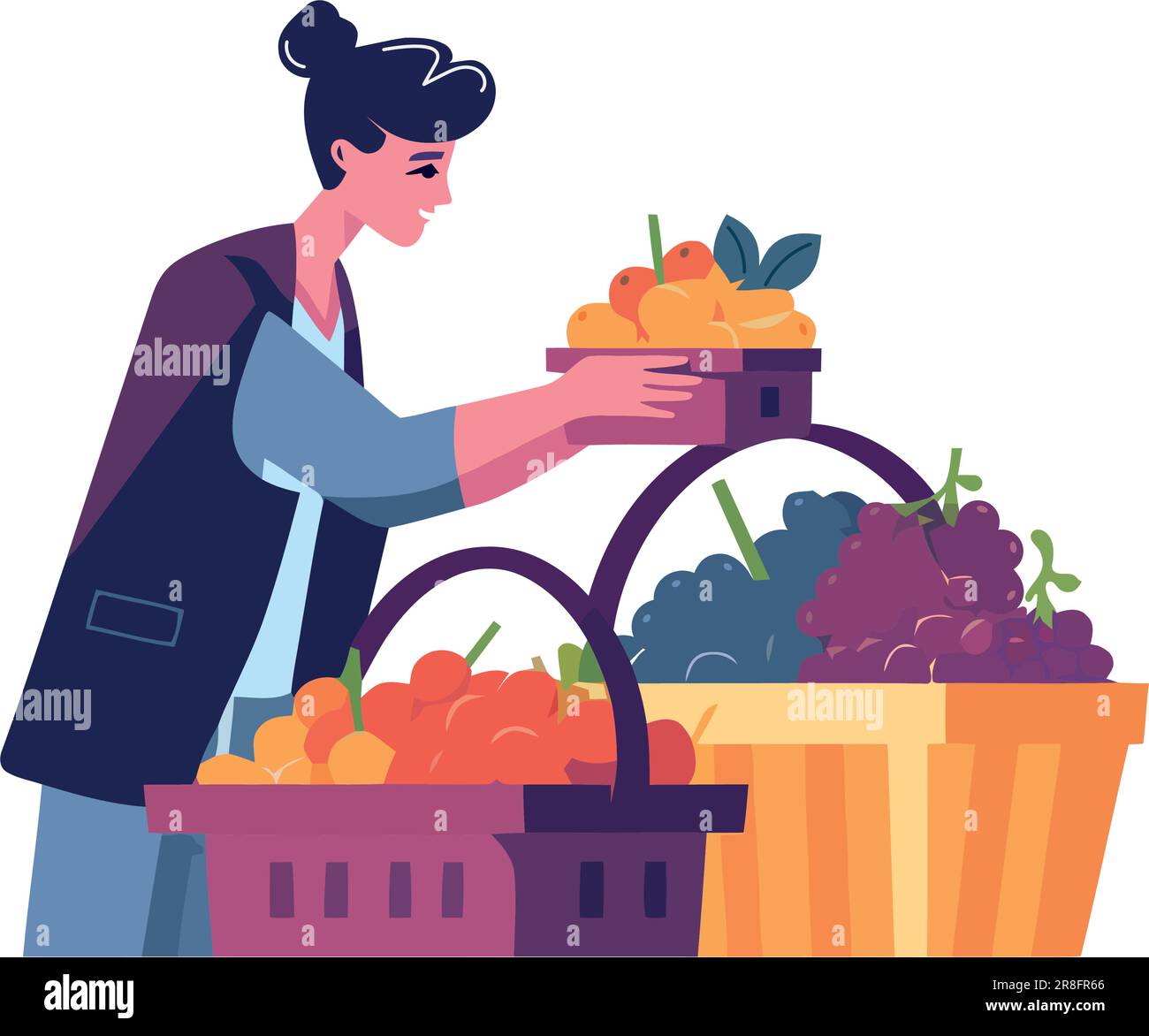 Standing picking Stock Vector Images - Alamy