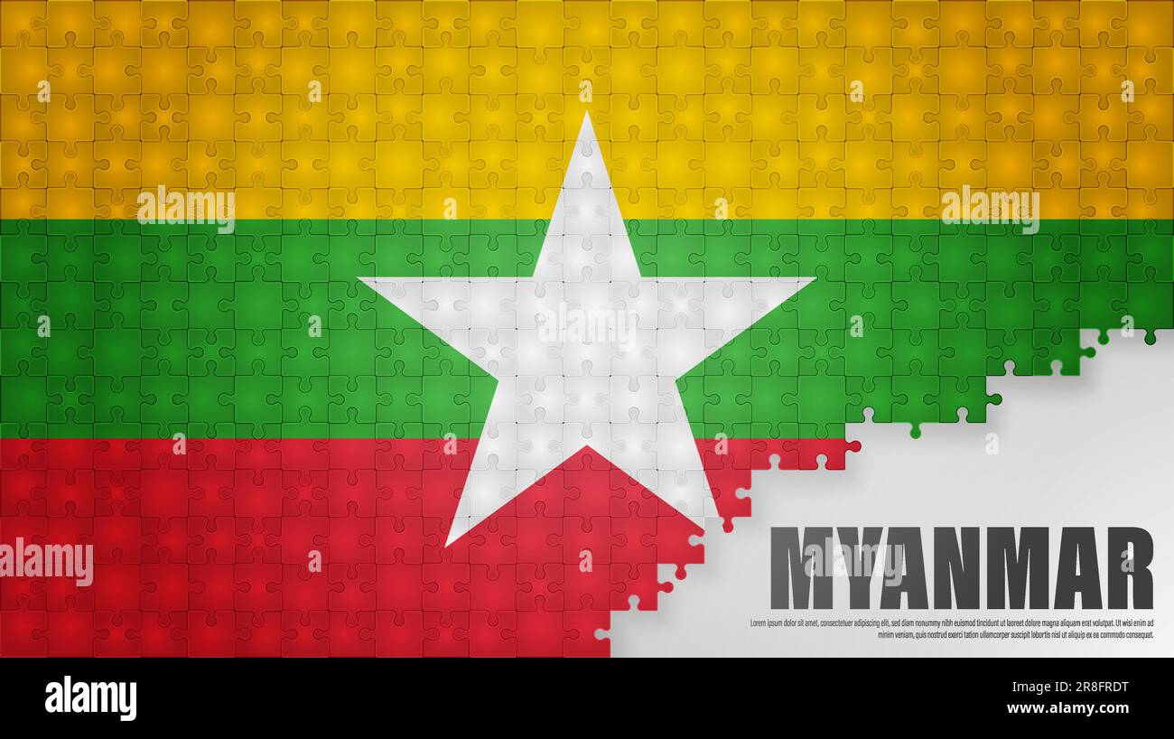 National flag myanmar in Stock Vector Images - Alamy