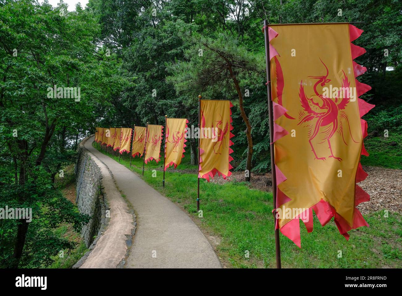 Gongju, South Korea - June 8, 2023: Gongsanseong Fortress is a mountain ...