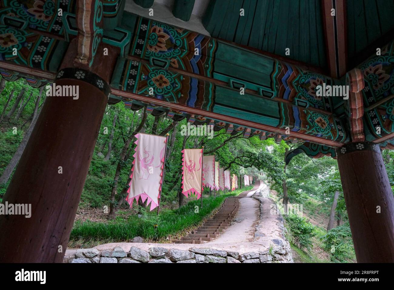 Gongju, South Korea - June 8, 2023: Gongsanseong Fortress is a mountain ...