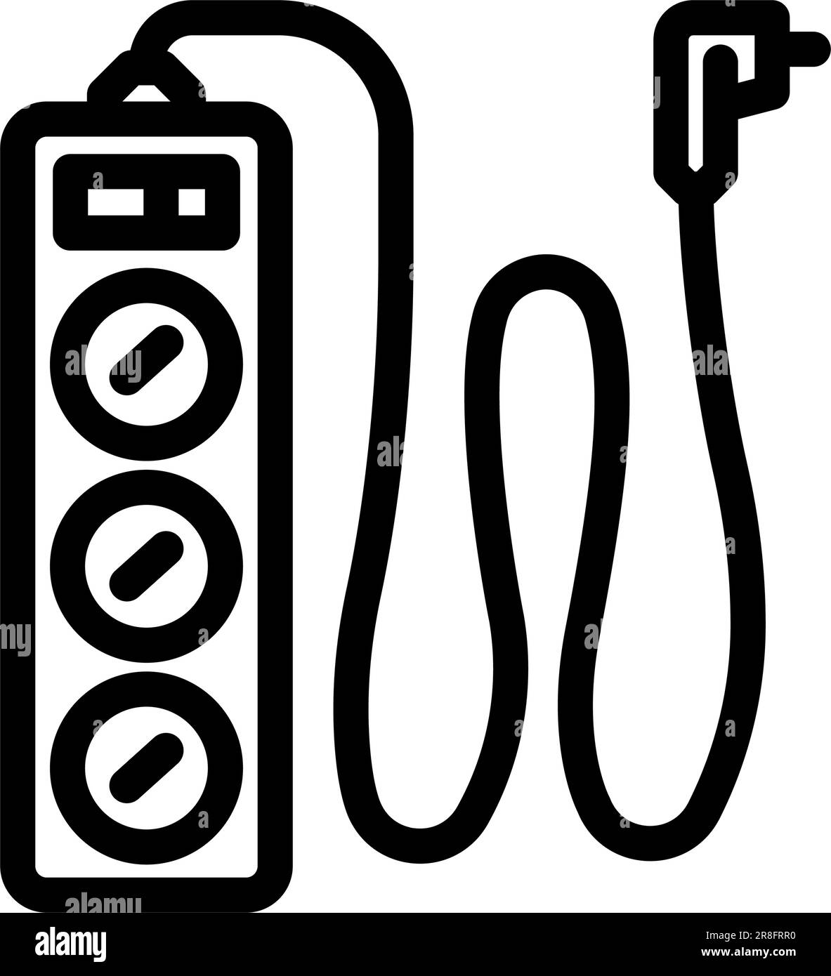 surge protector electrical engineer line icon vector illustration Stock ...