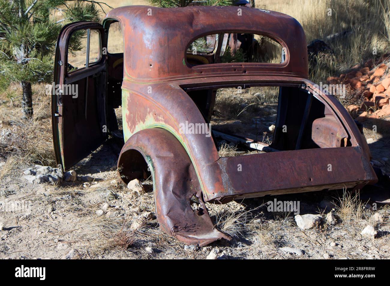 Car long since abandoned in Utah Stock Photo - Alamy