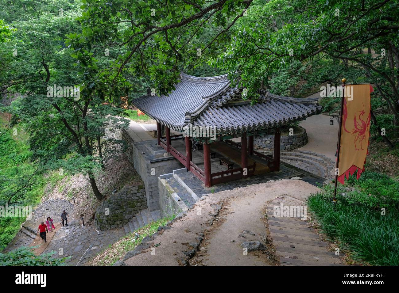 Gongju, South Korea - June 8, 2023: Gongsanseong Fortress is a mountain castle in Gongju, South ...