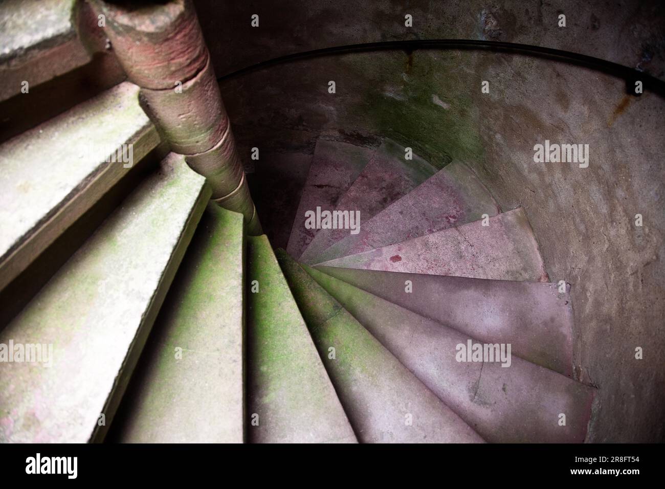 Old spiral staircase in Dilsberg Castle, Germany Stock Photo - Alamy