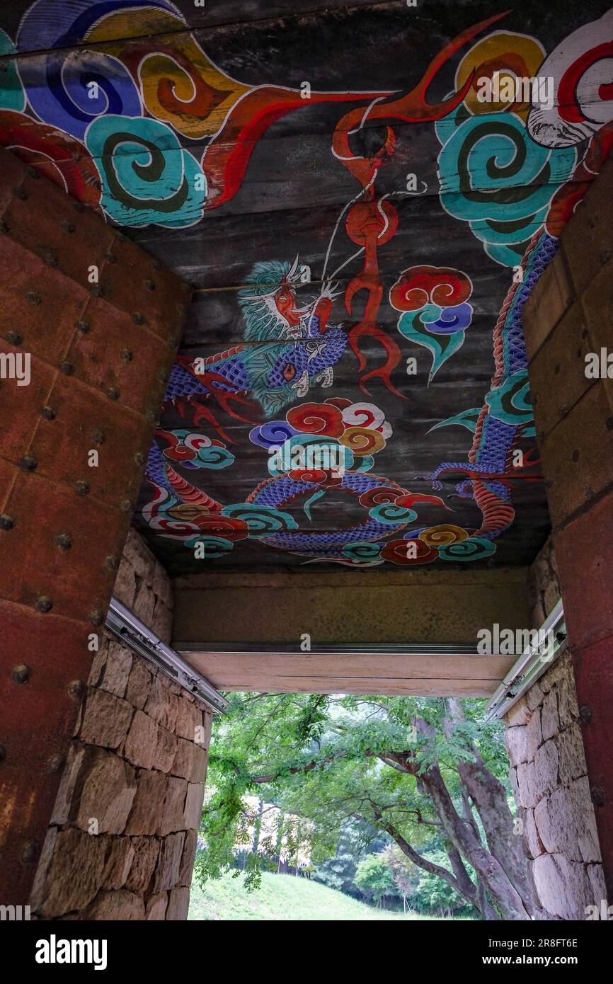 Gongju, South Korea - June 8, 2023: Detail of the Gongsanseong Fortress ...