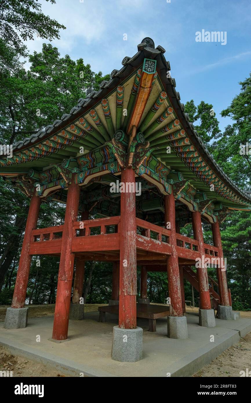 Gongju, South Korea - June 8, 2023: Gongsanseong Fortress is a mountain ...