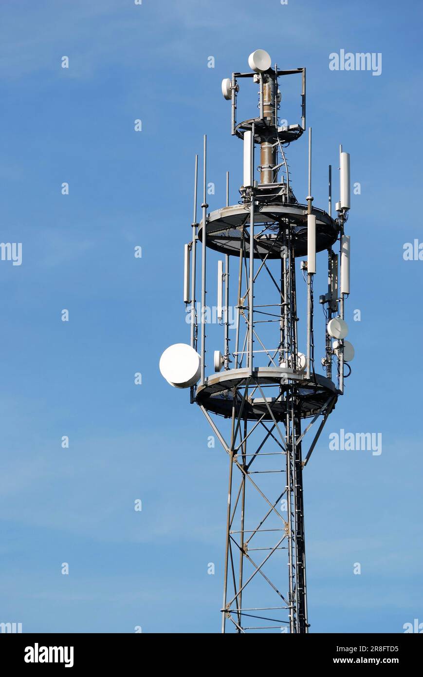 Telecommunication antenna for mobile communications Stock Photo - Alamy