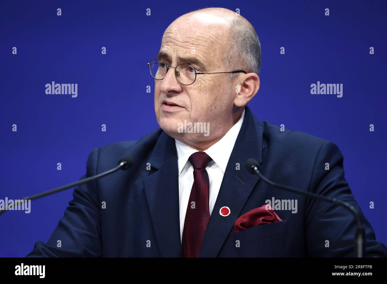 Polish Foreign Minister Zbigniew Rau speaks at the Ukraine Recovery ...