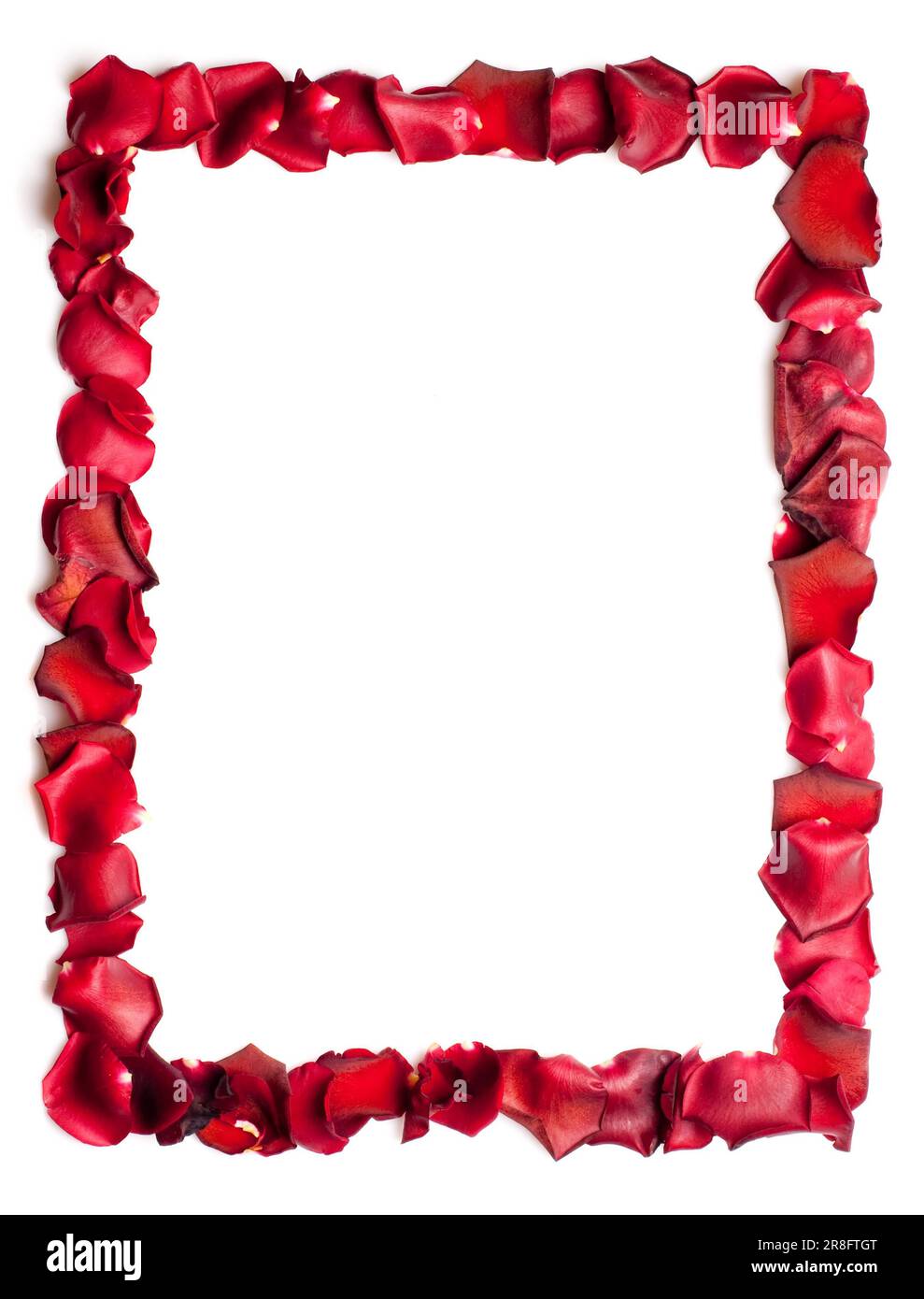 A border of red rose petals Stock Photo - Alamy