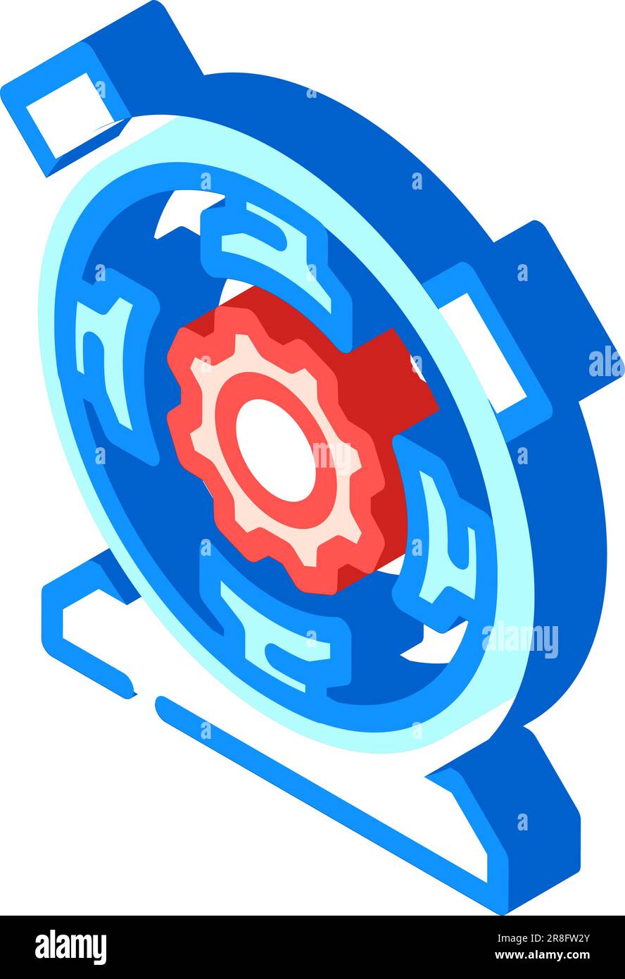 dc generator electrical engineer isometric icon vector illustration ...