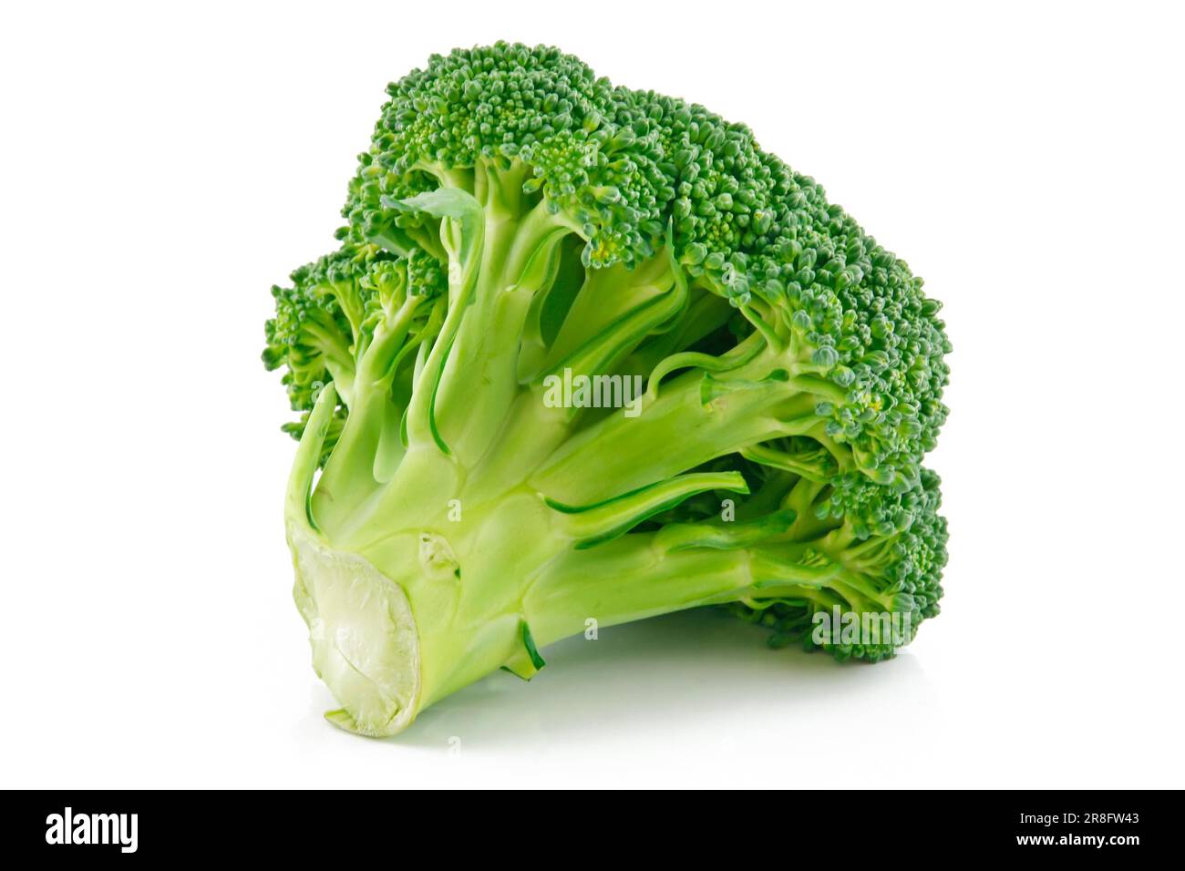 Ripe Broccoli Cabbage Isolated on White Background Stock Photo - Alamy