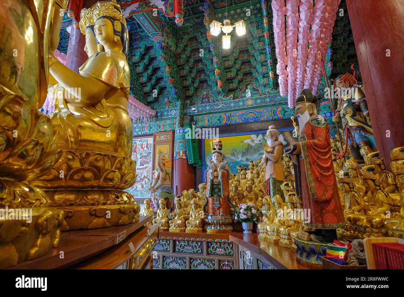 Yangyang, South Korea - June 16, 2023: Detail of the Naksansa Temple ...