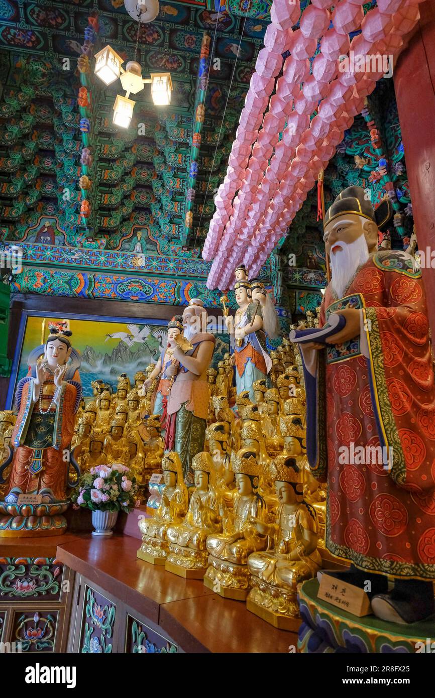 Yangyang, South Korea - June 16, 2023: Detail of the Naksansa Temple ...