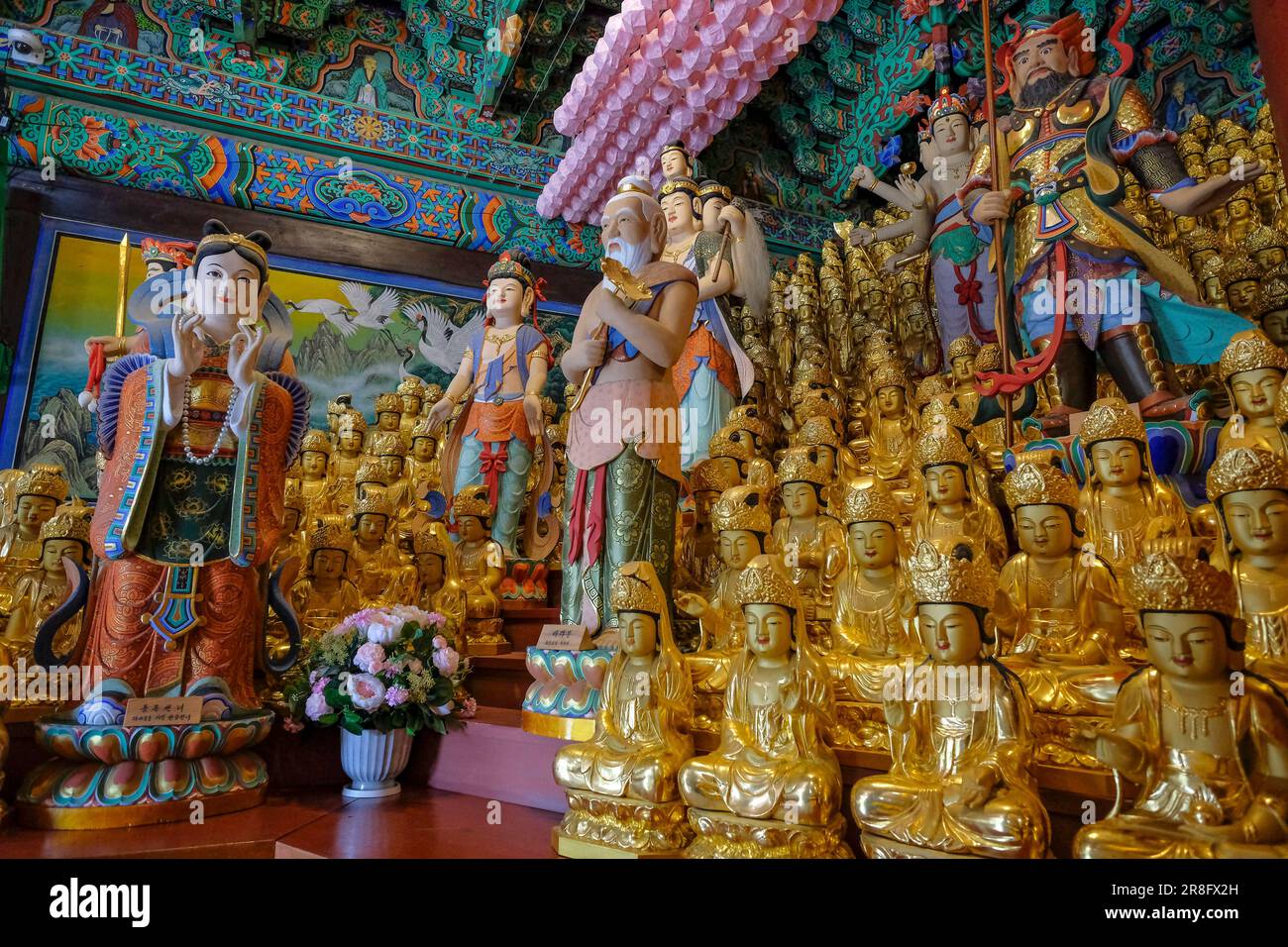Yangyang, South Korea - June 16, 2023: Detail of the Naksansa Temple ...