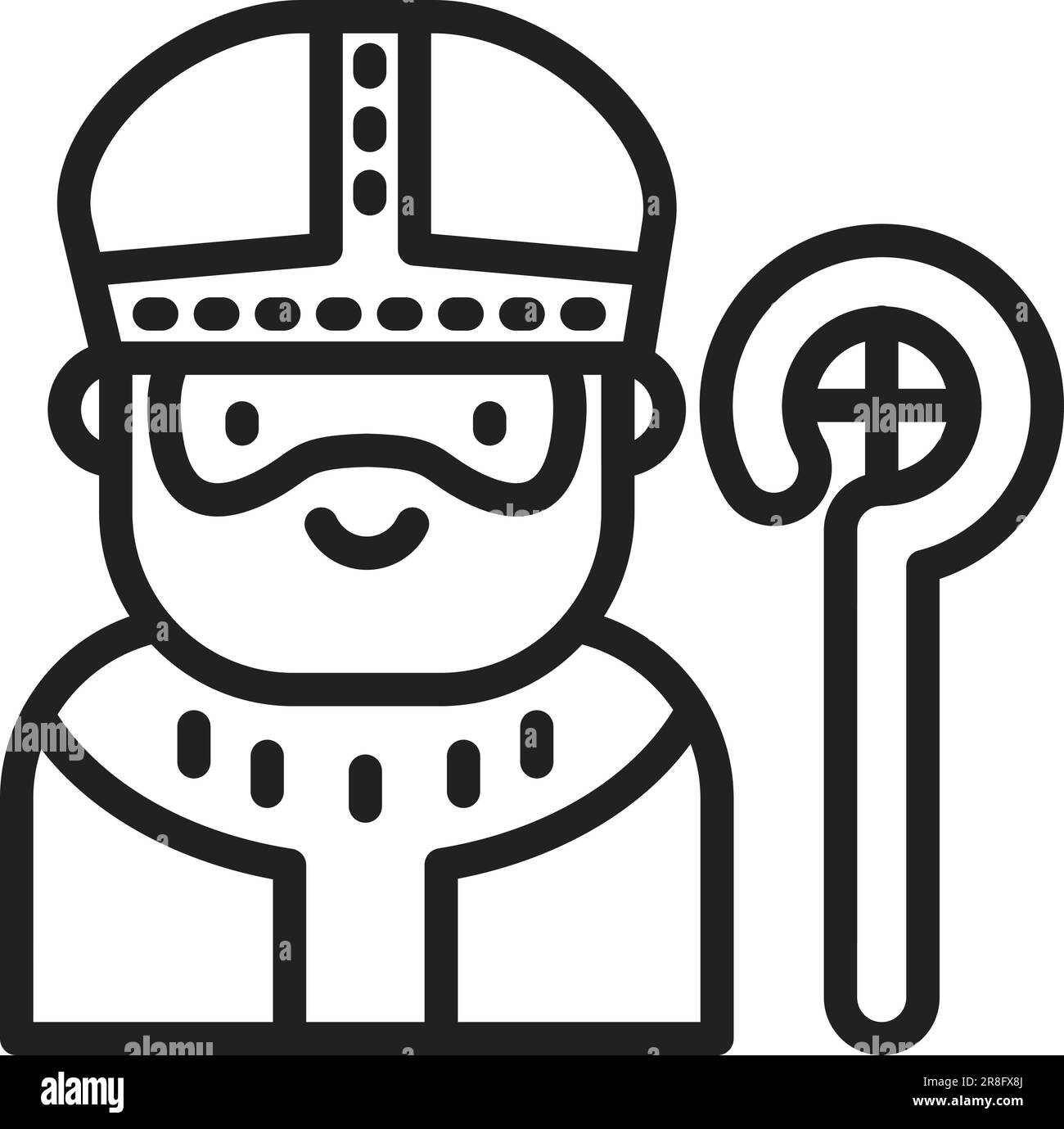 Saint patrick illustration Black and White Stock Photos & Images - Alamy