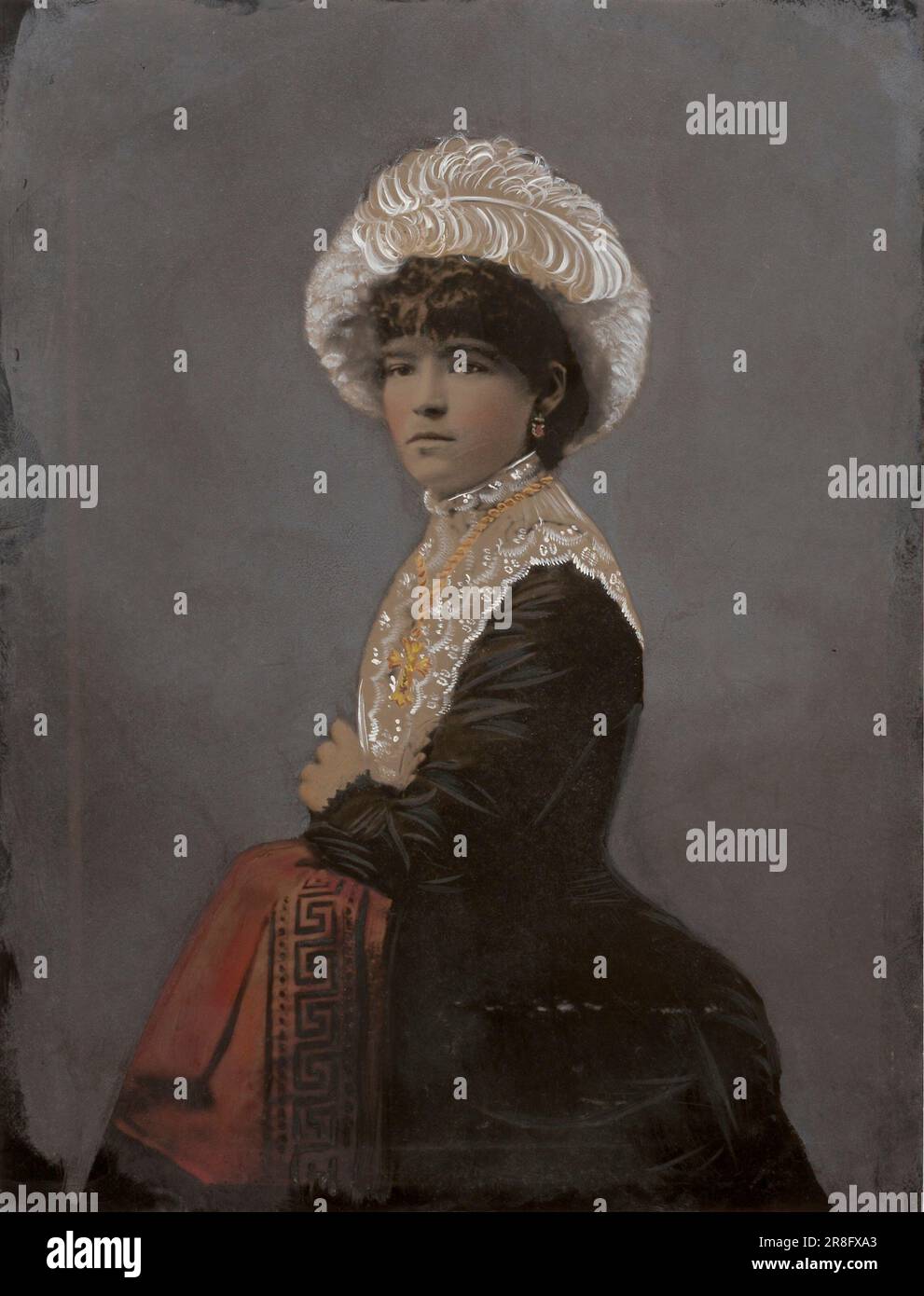 [Woman in Hat] ca. 1865-1885 by Unidentified Stock Photo - Alamy