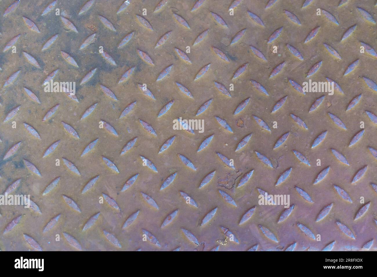 Red and Dirty Metal Plate Stock Photo - Alamy