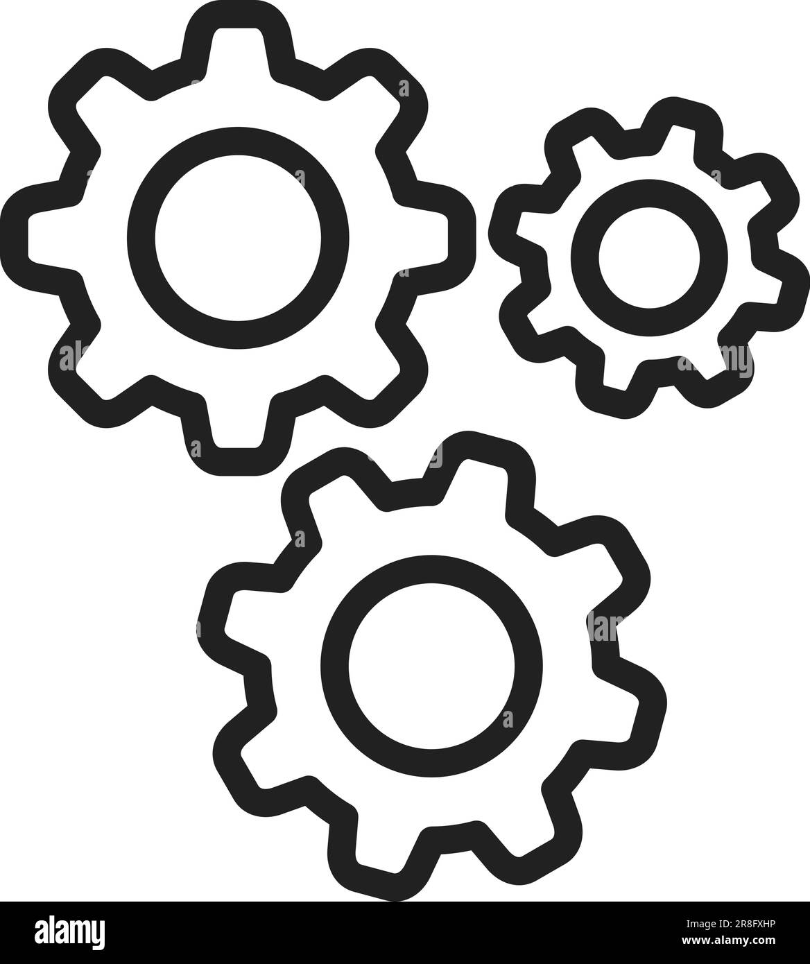 Setting Icon Image Stock Vector Image & Art - Alamy