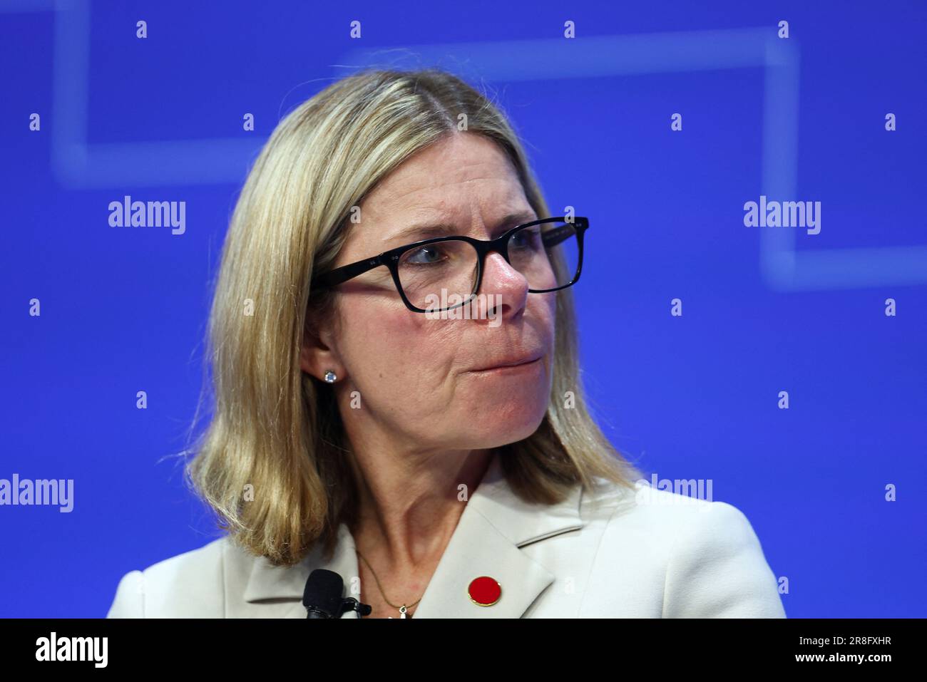 Anna Bjerde, the World Bank's Managing Director for Operations, at the ...