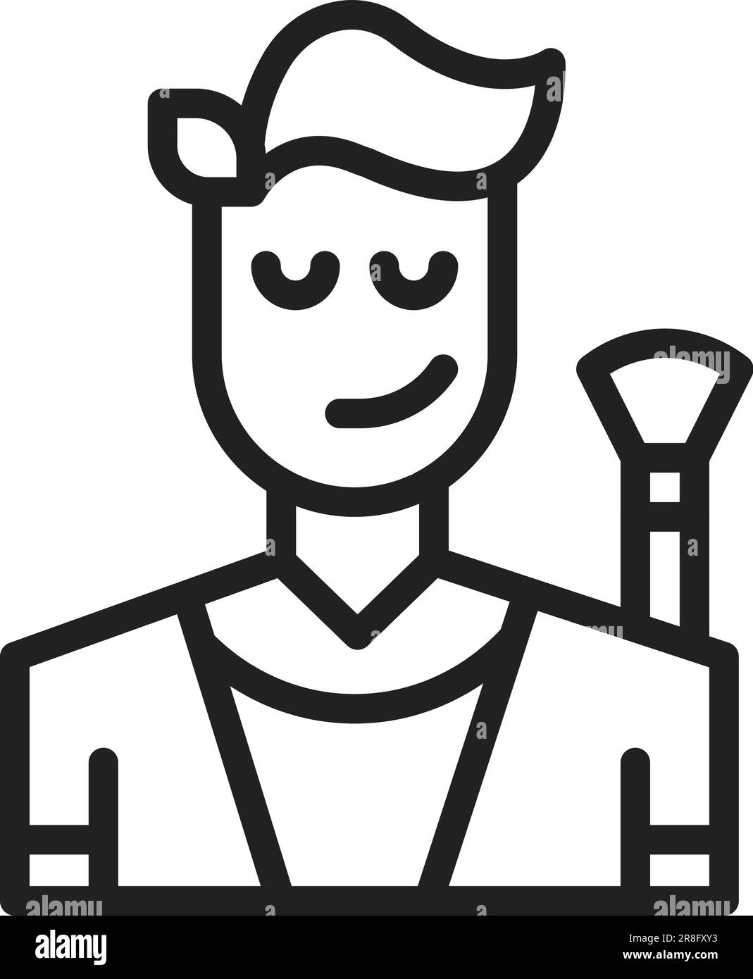 Makeup Artist Male Icon Image Stock Vector Image & Art - Alamy