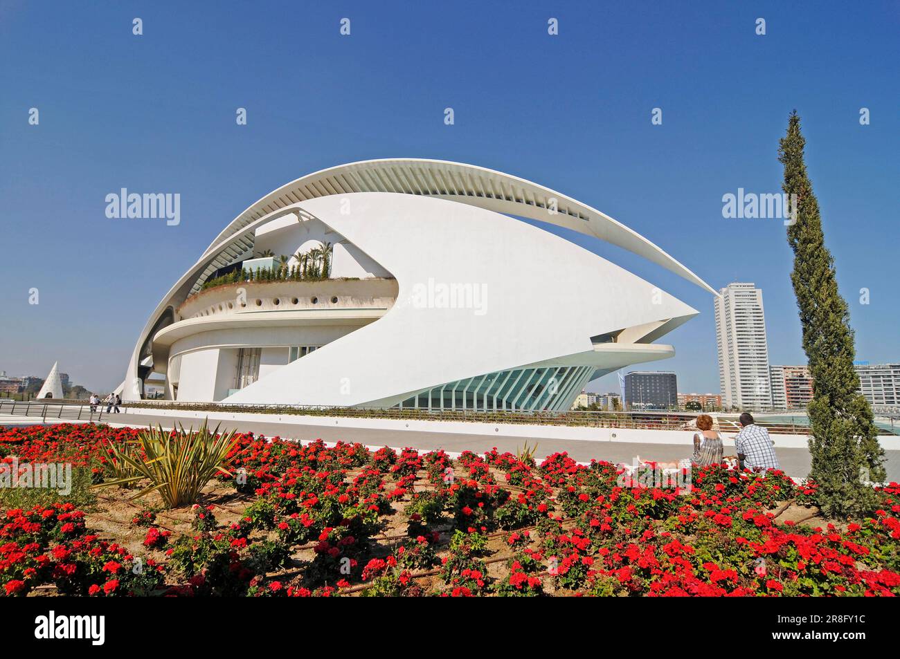 Palau de les Arts Reina Sofia Opera House, architect Santiago Calatrava ...