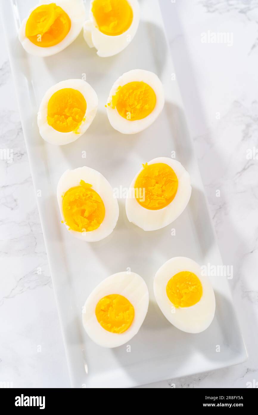Hard boiled eggs Stock Photo - Alamy