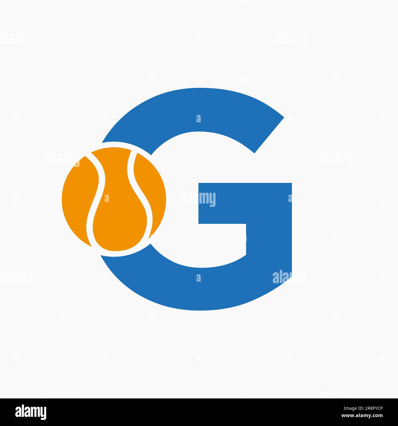 Tennis Logo On Letter G. Tennis Sport Academy, Club Logo Sign Stock ...