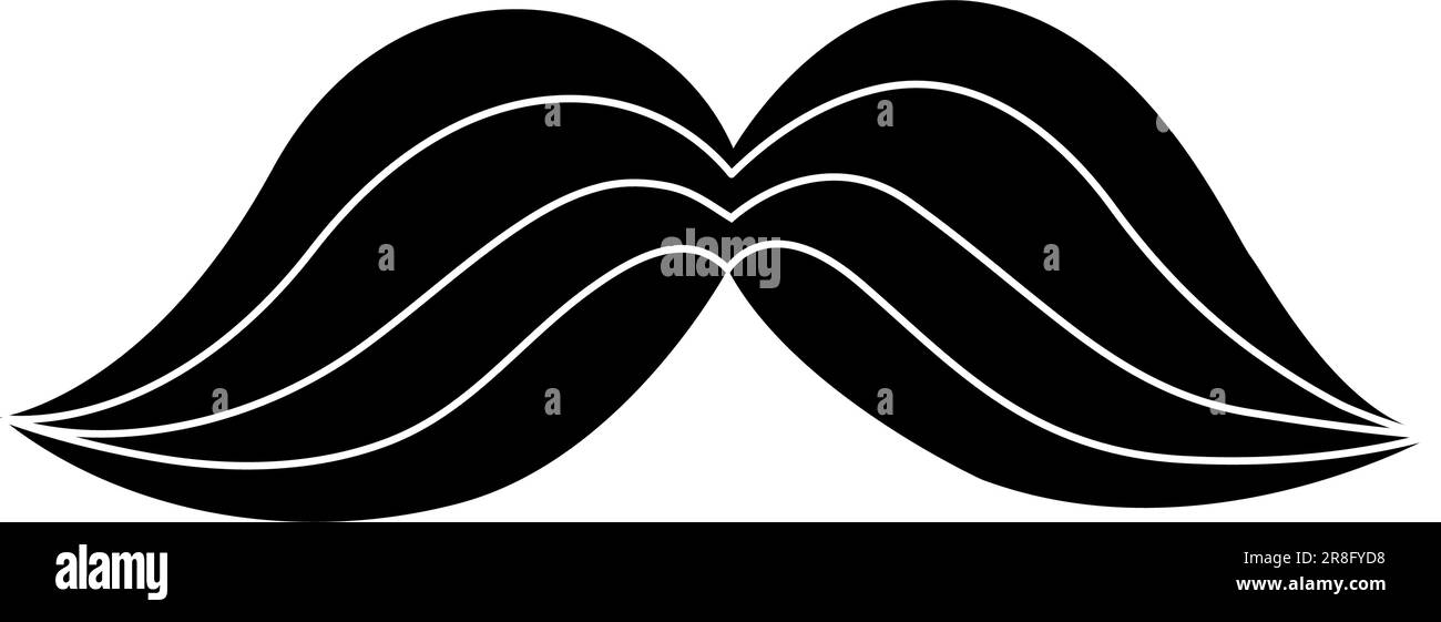 Mustache icon. Simple illustration of mustache vector icon for web ...