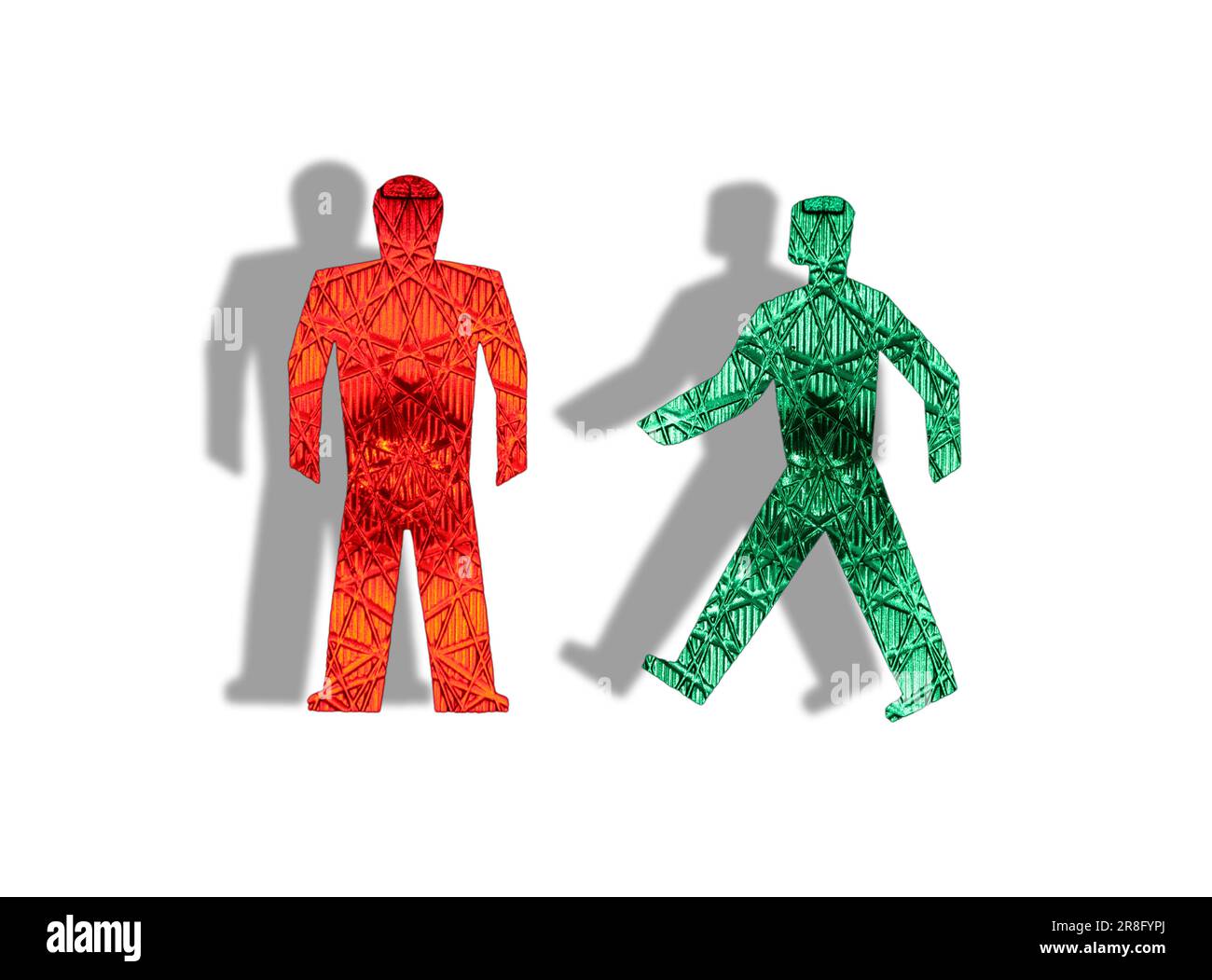 Two figures stand Cut Out Stock Images & Pictures - Alamy