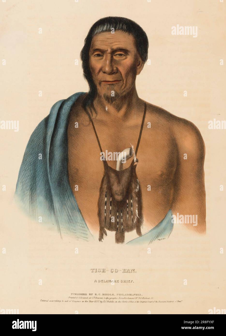 TISH-CO-HAN. A DELAWARE CHIEF., from History of the Indian Tribes of ...