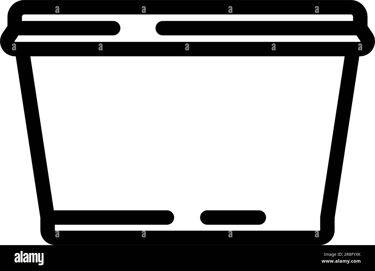 lunch box plastic school line icon vector illustration Stock Vector ...