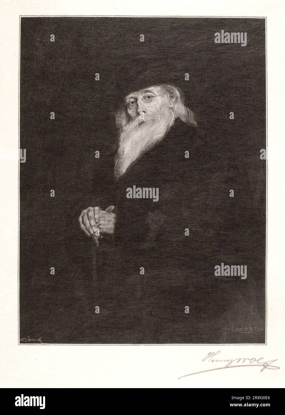 Professor Edward Emerson 1895 by Henry Wolf, born Eckwersheim, Alsace ...