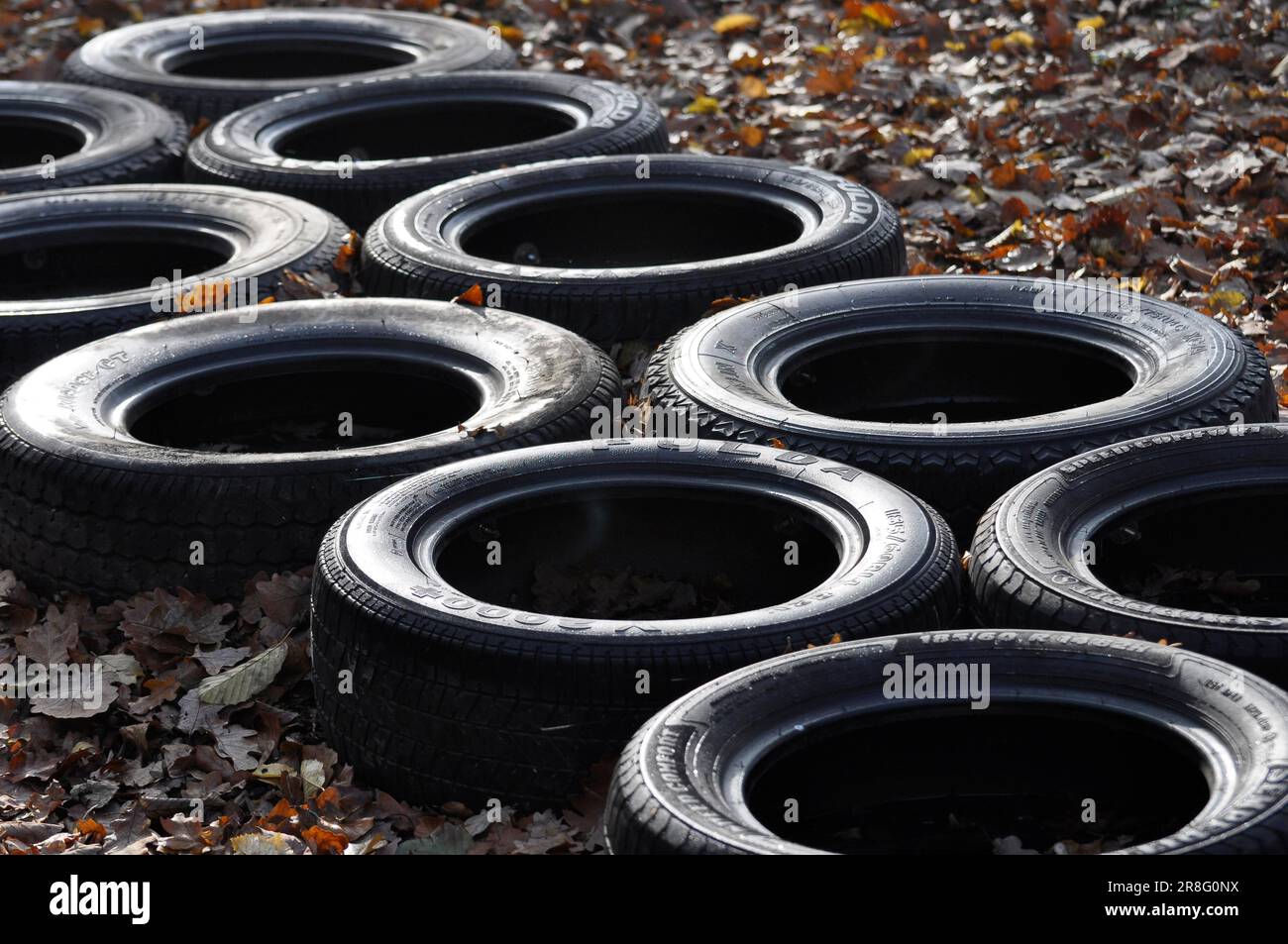 Old car tyres hi-res stock photography and images - Alamy