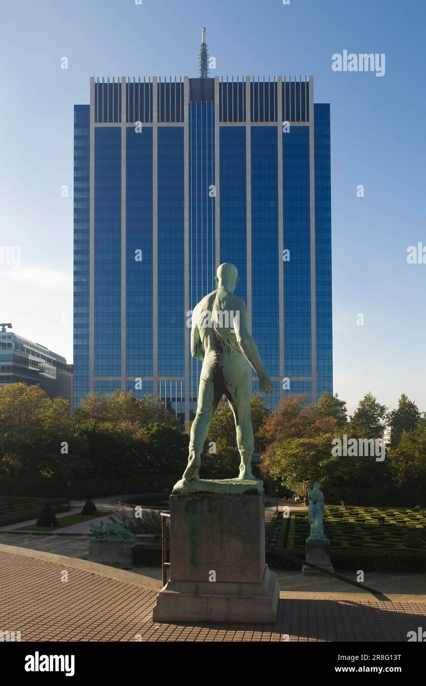 Financial Tower, Le Botanique Botanical Garden, Brussels, Brabant ...