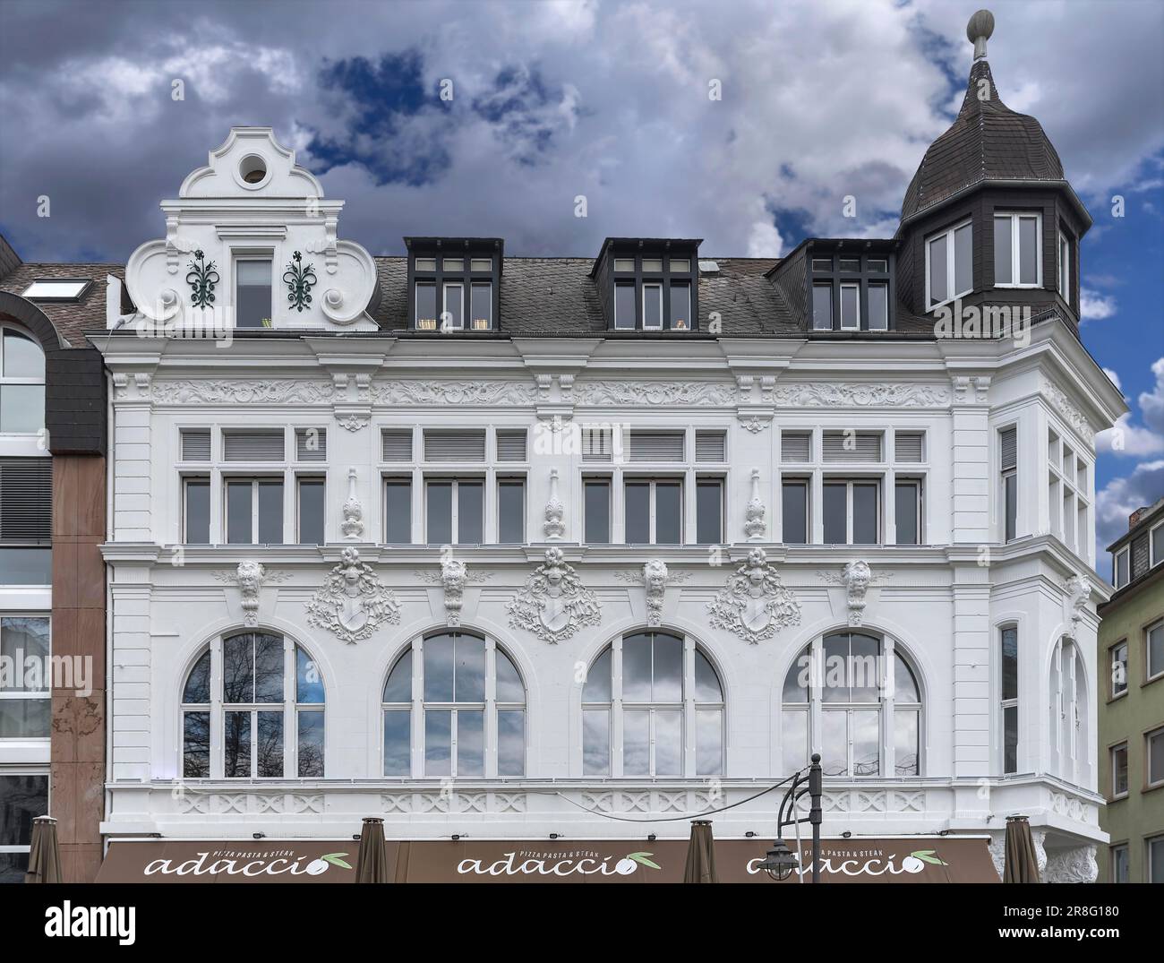 Neo-Renaissance building with mansard roof, 1897, Klawitter department ...