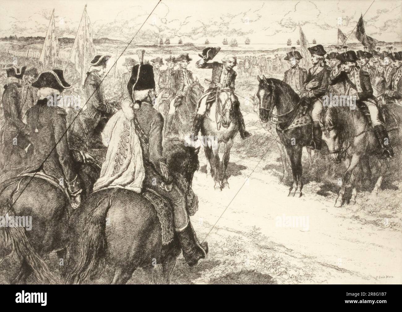 The Surrender of Cornwallis (cancelled plate from the portfolio "The ...