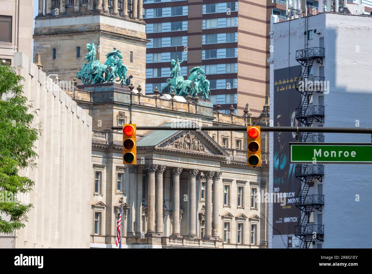 Detroit, Michigan, The old Wayne County Building, completed in 1902. It ...