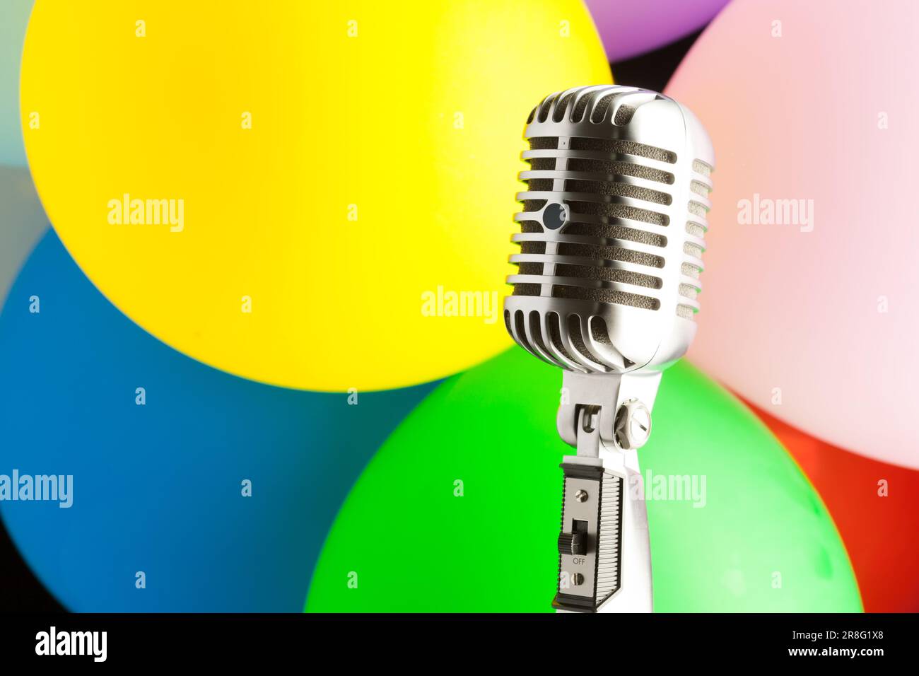 audio microphone retro style Stock Photo - Alamy