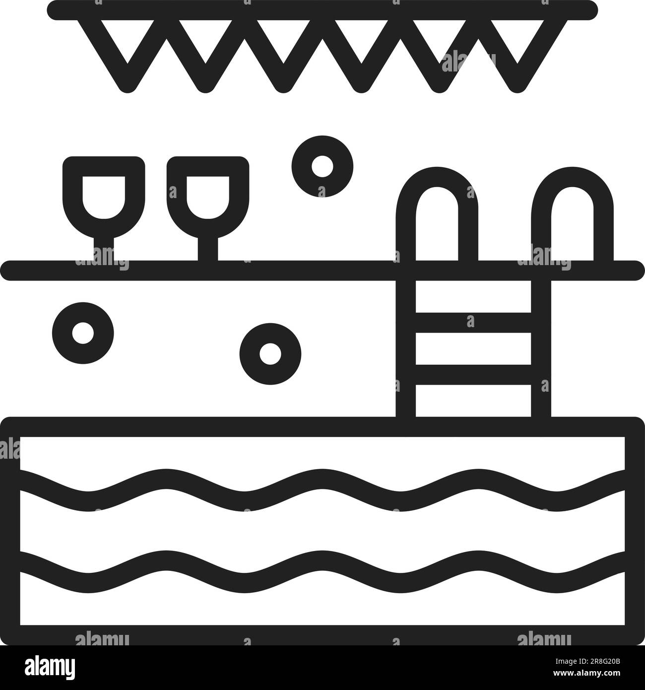 Pool Party Icon Image Stock Vector Image & Art - Alamy