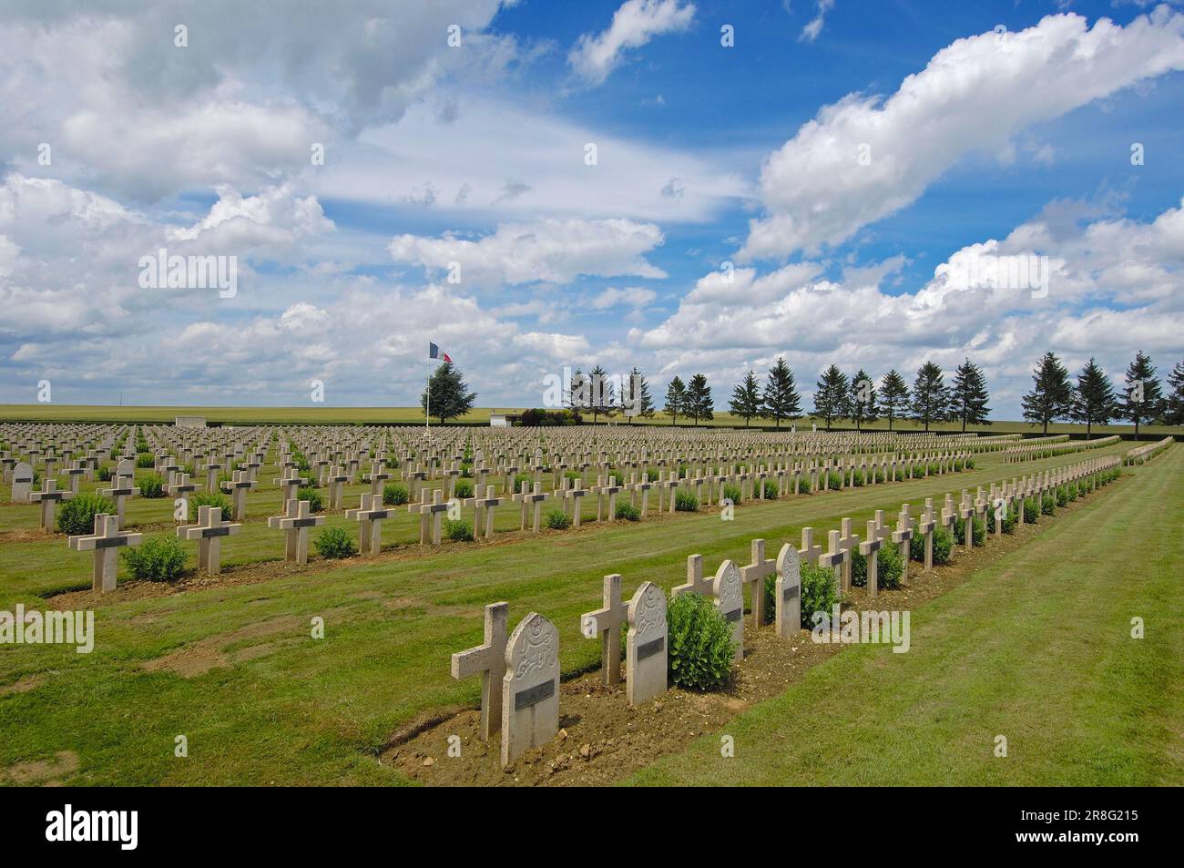 Military cemetery, Soissons, Picardy, France, First World War, WW1, war ...