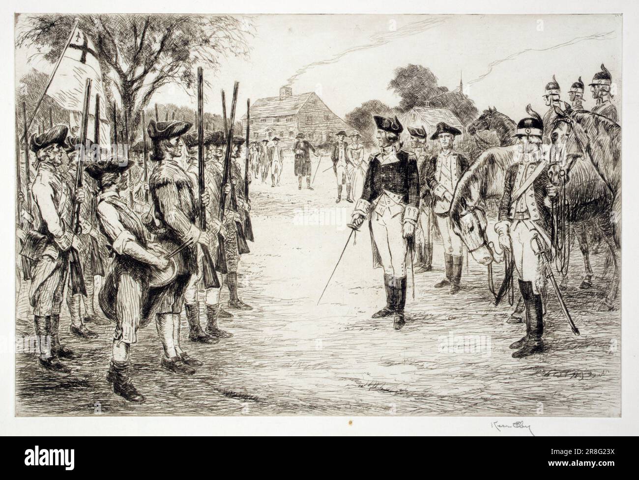 George Washington and His Troops ca. 1920-1940 by Kerr Eby, born Tokyo ...