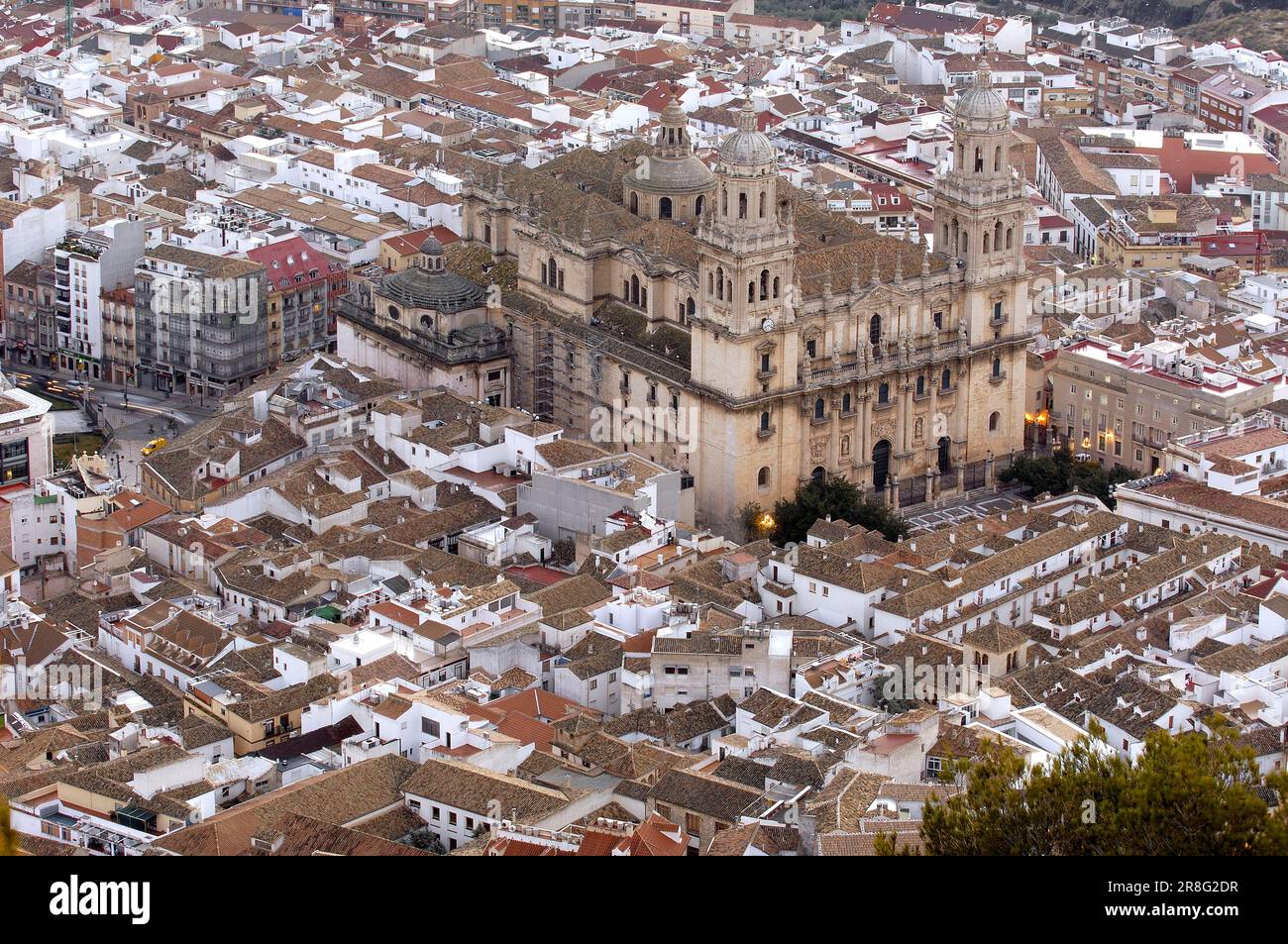 Jaen, Castillo de, View from Santa Catalina Castle, Andalusia, Spain ...
