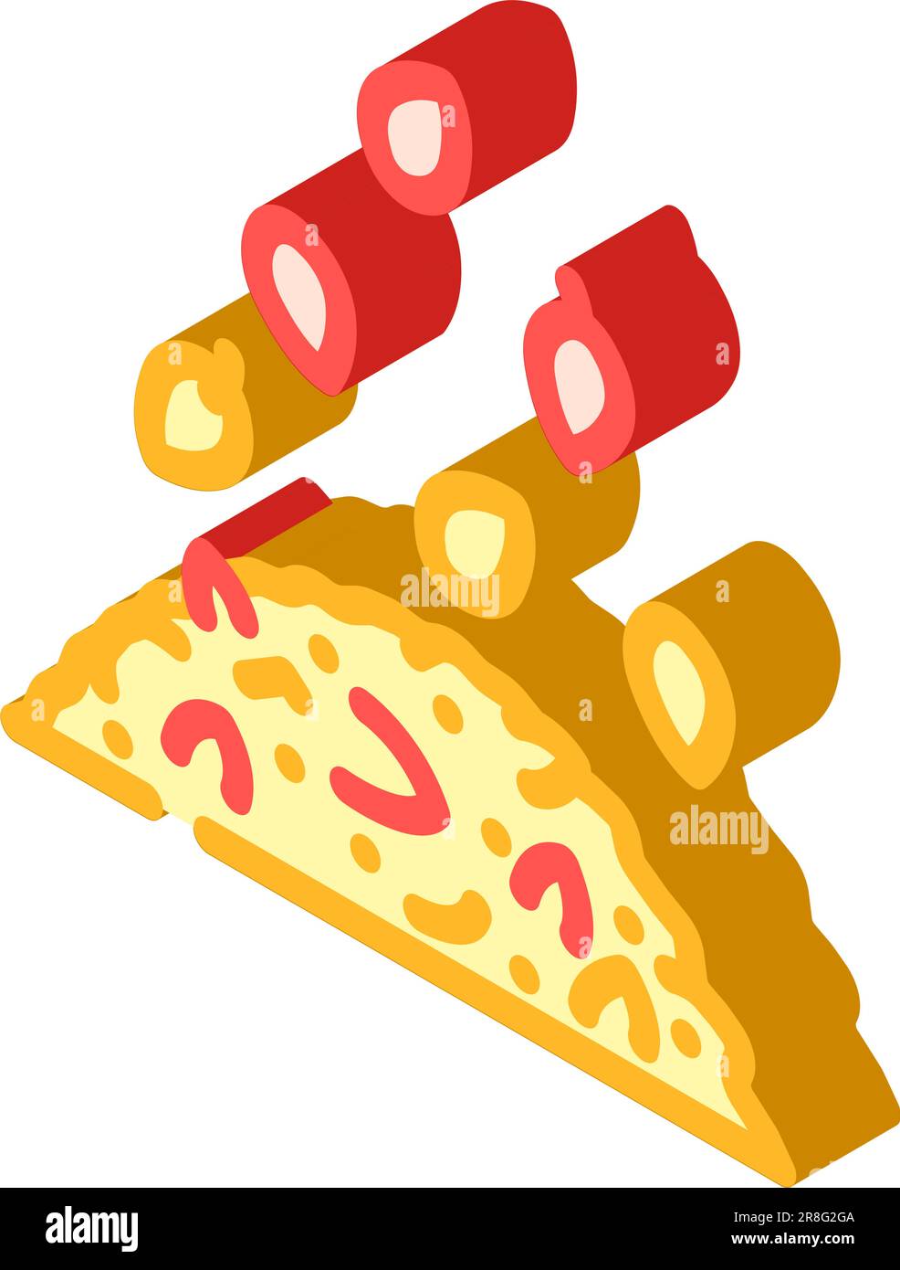 pile leaves autumn season isometric icon vector illustration Stock ...