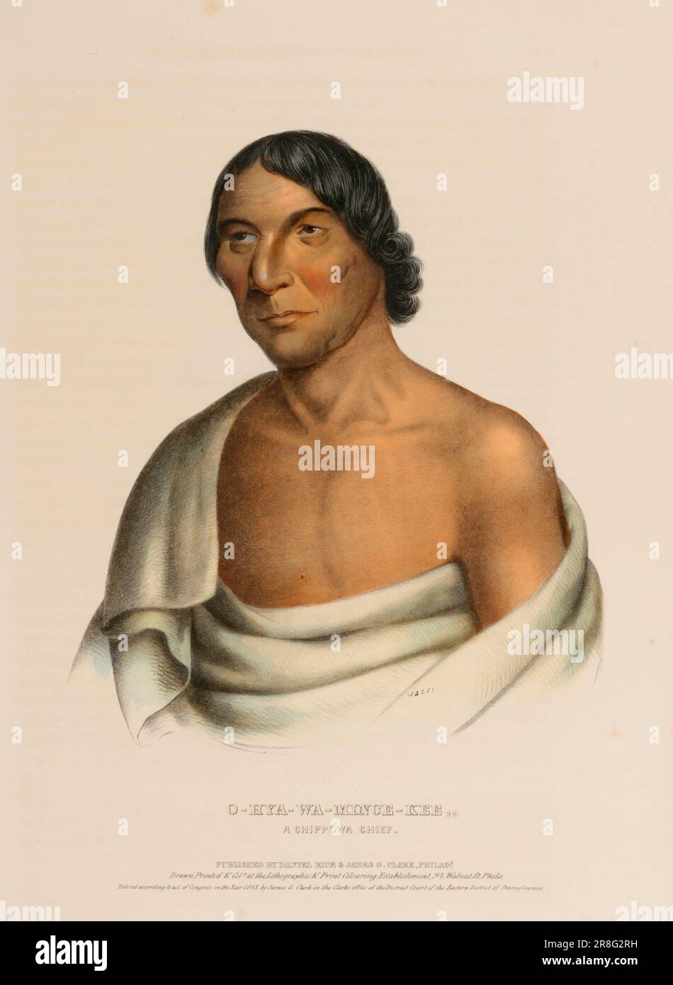 O-HYA-WA-MINCE-KEE, A CHIPPEWA CHIEF., from History of the Indian ...