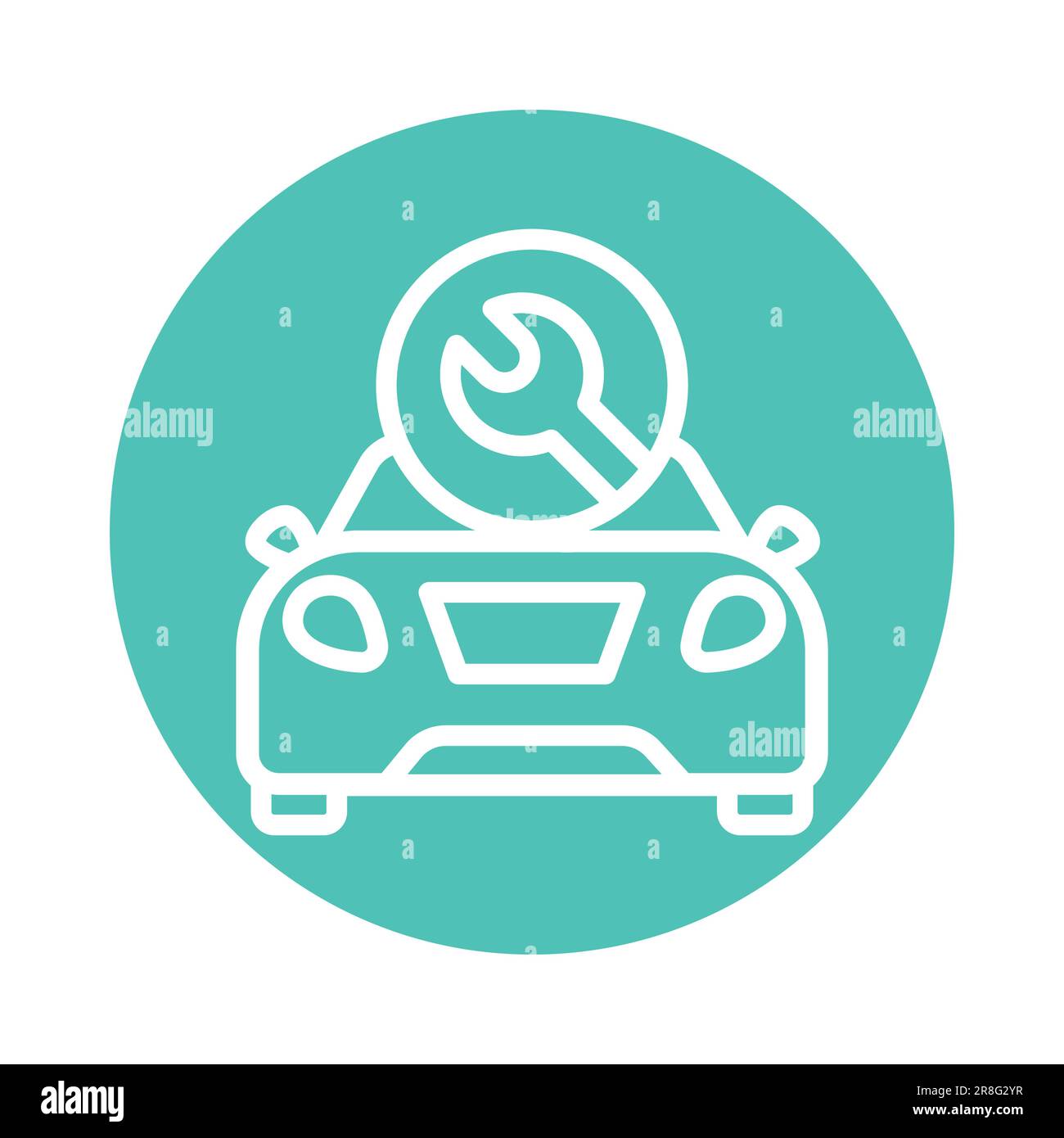 Repair car color line icon. Handyman service. Isolated vector element ...