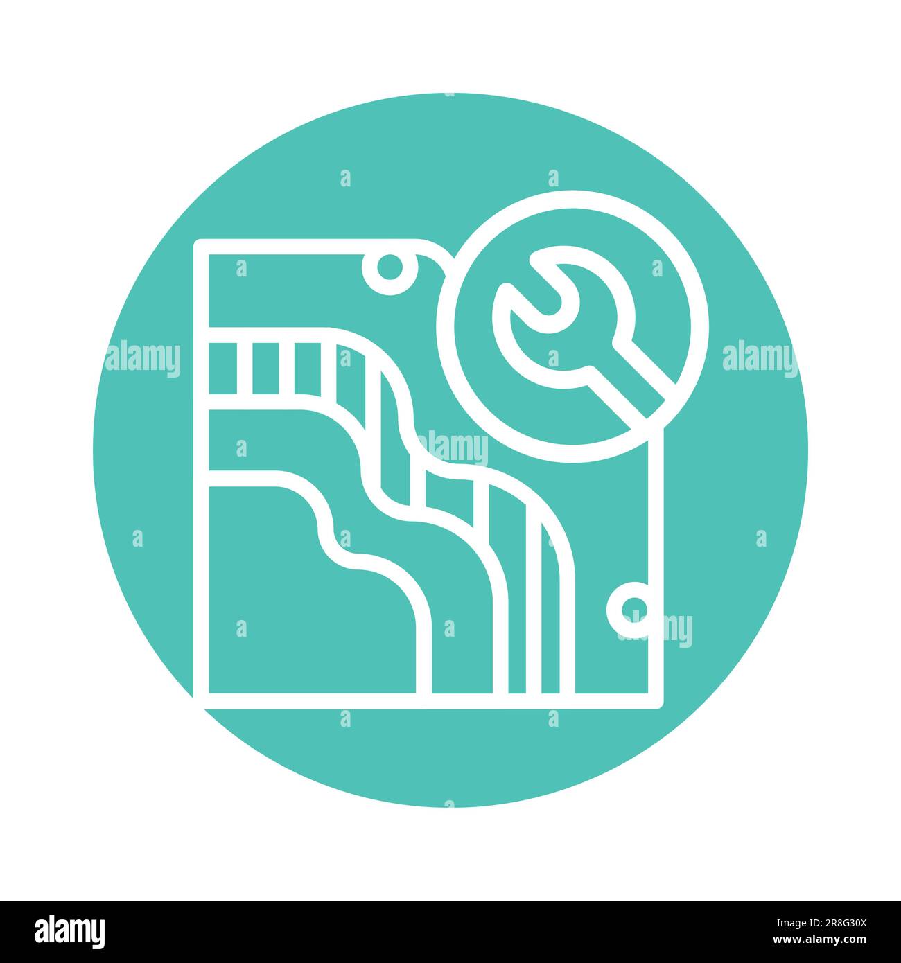 Install house insulation color line icon. Handyman service. Isolated ...