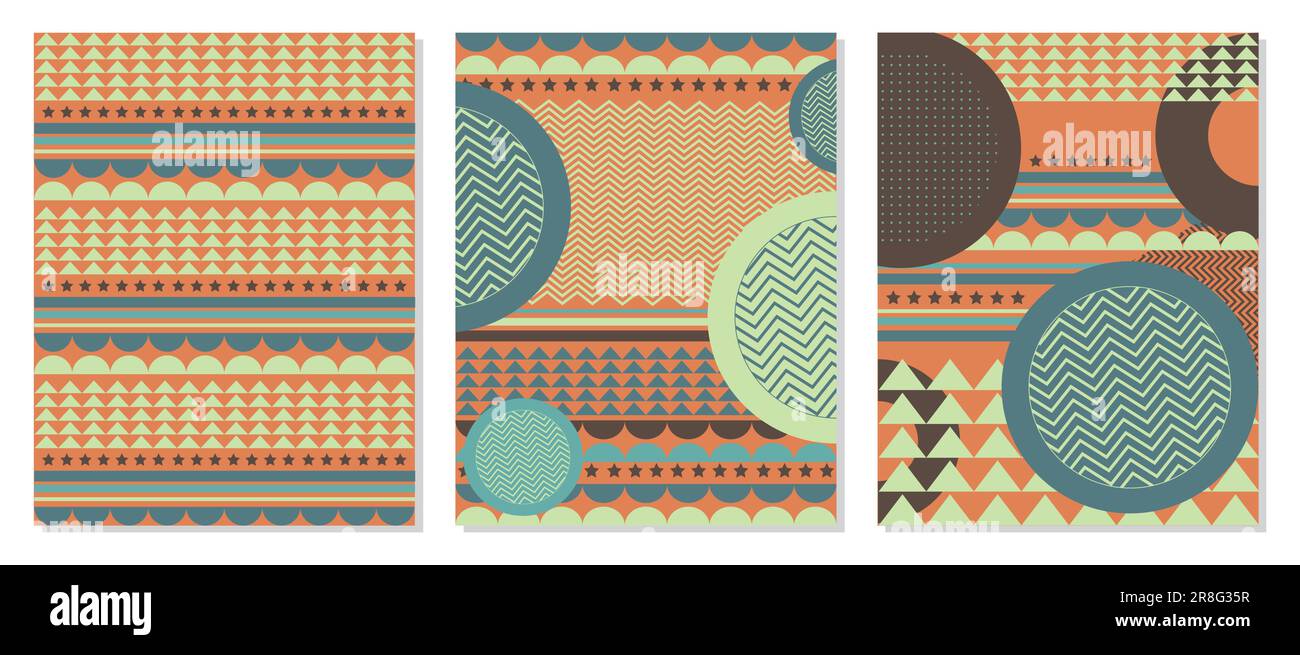 Neo Memphis poster collection. Abstract bold geometric shapes star ...