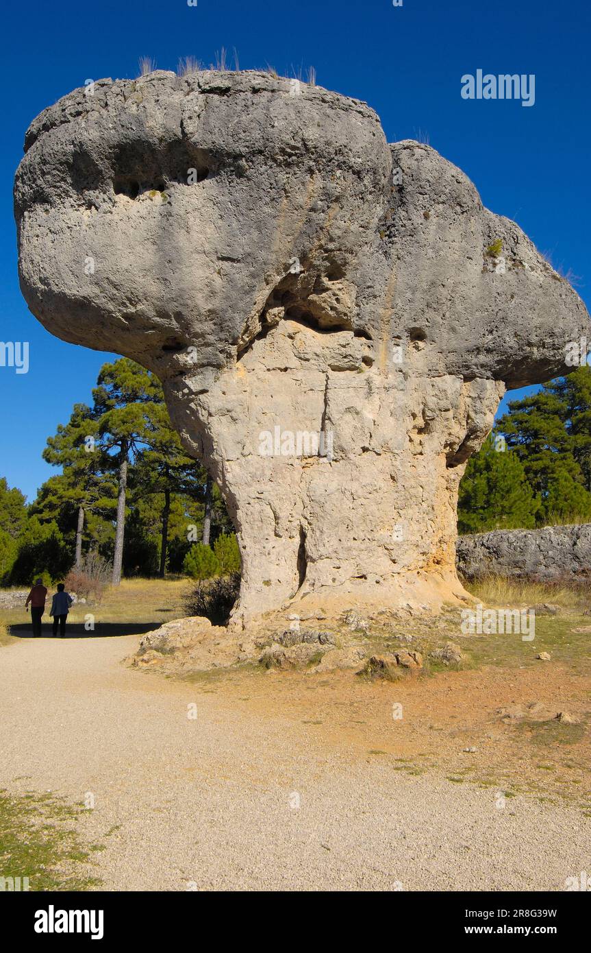 Rock formation, Castilla-La, the enchanted city, Ciudad Encantada ...