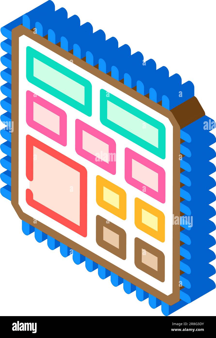 microcontroller electrical engineer isometric icon vector ... microcontroller electrical engineer isometric icon vector ...