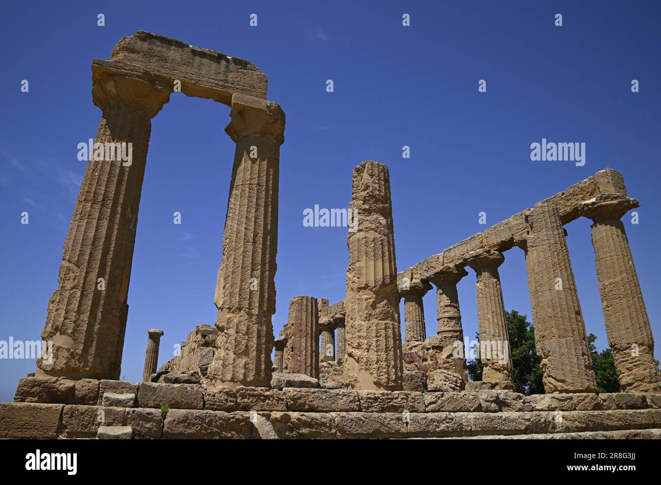 Archaic Doric order Temple of Hera Lacinia an ancient Greek Temple at the archaeological site ...